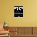 Bougie Pearls Black Birthday Party Welcome Sign | Zazzle