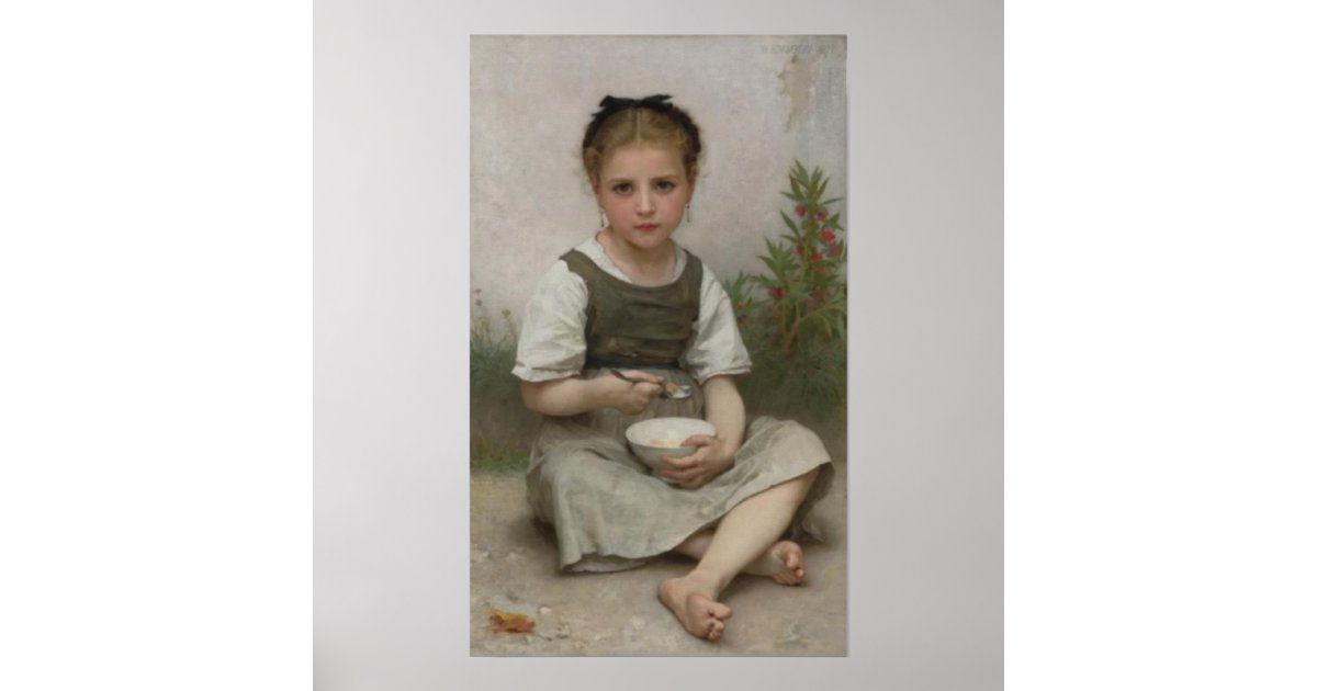 Bouguereau — Le Déjeuner du Matin Poster | Zazzle