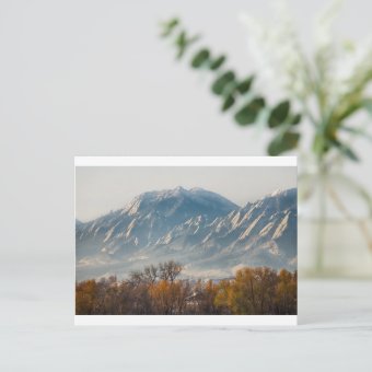 Boulder Colorado Flatirons Country Fall View Postcard | Zazzle