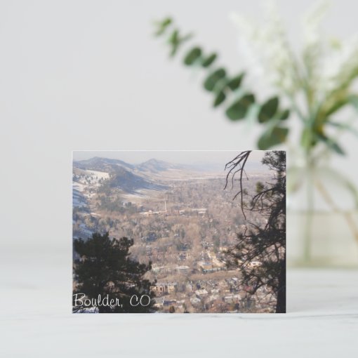 Boulder, Colorado from Above Postcard | Zazzle