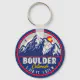 Boulder Colorado Retro Sunset Mountain Souvenirs Keychain | Zazzle