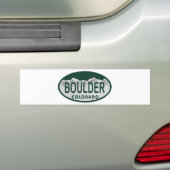 Boulder license oval bumper sticker | Zazzle