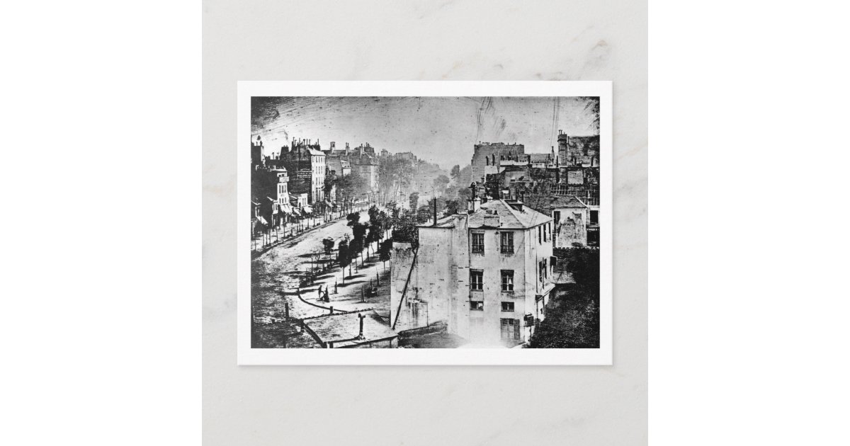 Boulevard du Temple Paris France 1838 Postcard | Zazzle