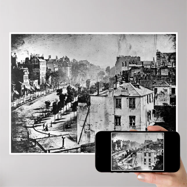 Boulevard du Temple Paris France 1838 Poster | Zazzle
