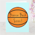 Bounce Back Soon Basketball Card | Zazzle