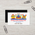 BOUNCE BOUNCY HOUSE BIRTHDAY PARTY Business Sign Business Card | Zazzle