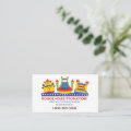 BOUNCE BOUNCY HOUSE BIRTHDAY PARTY Business Sign Business Card | Zazzle