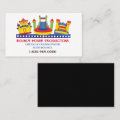 BOUNCE BOUNCY HOUSE BIRTHDAY PARTY Business Sign Business Card | Zazzle