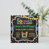 Bounce House and Inflatables Birthday Invitation | Zazzle