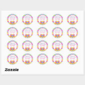Bounce House Birthday Party Favor Stickers | Zazzle