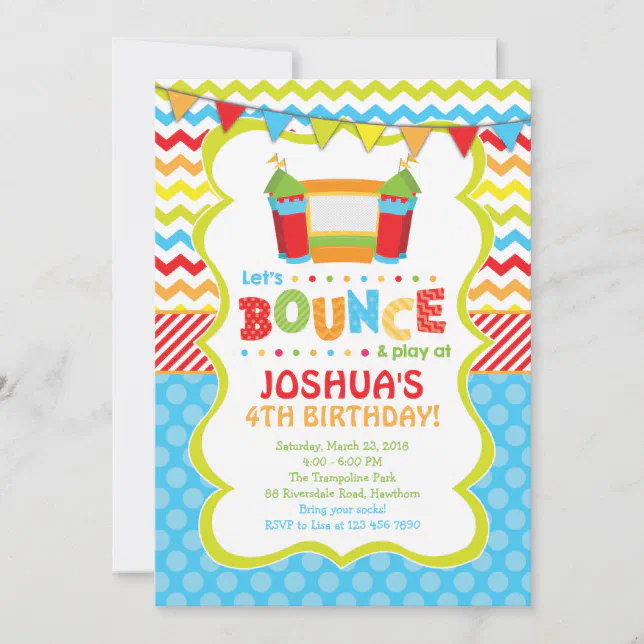 Bounce House Invitation / Bounce House Invite | Zazzle