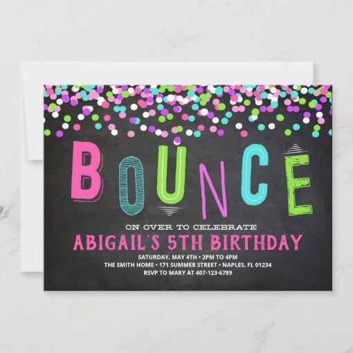 Bounce House Invitation, Bounce House Party Invitation | Zazzle
