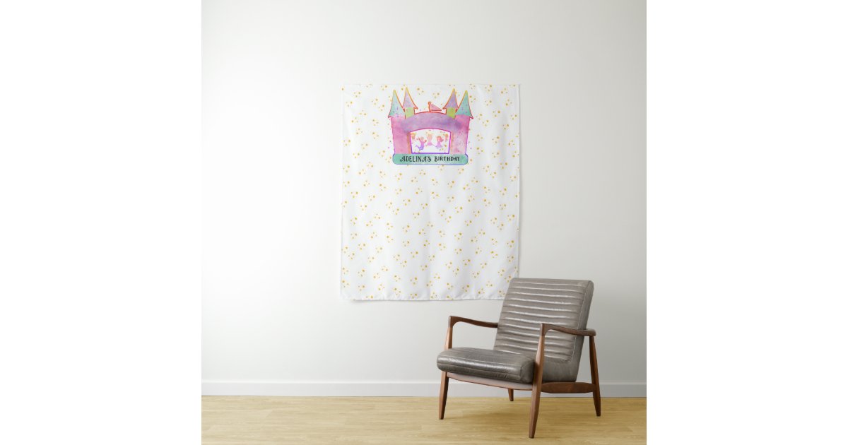 Bounce House Jump Play Gymnastics Kids Backdrop | Zazzle