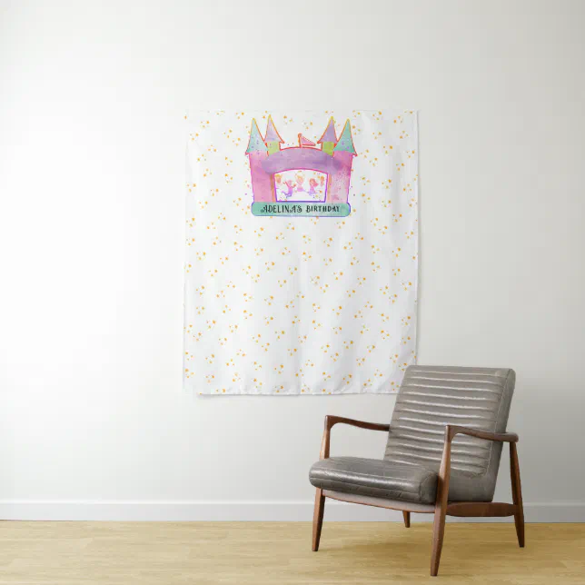 Bounce House Jump Play Gymnastics Kids Backdrop | Zazzle