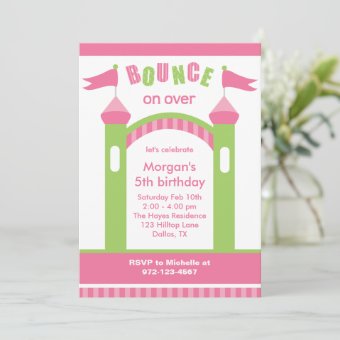 Bounce House Party Invitations | Zazzle