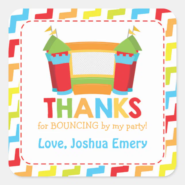 Bounce House Stickers / Bounce House Tags | Zazzle
