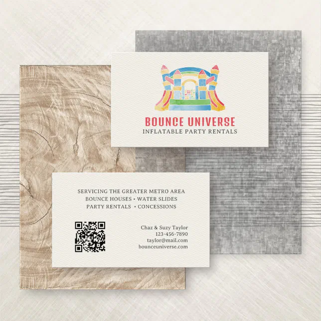 Bounce Houses Party Rentals Business Card | Zazzle