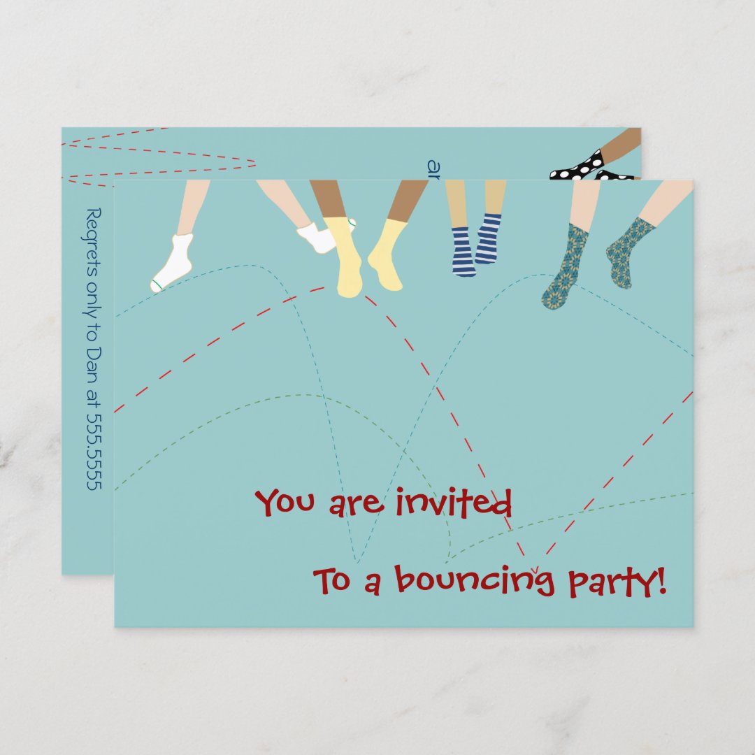 Bounce Party Invitation | Zazzle