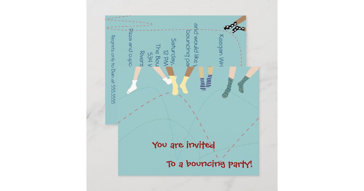 Bounce Party Invitation | Zazzle
