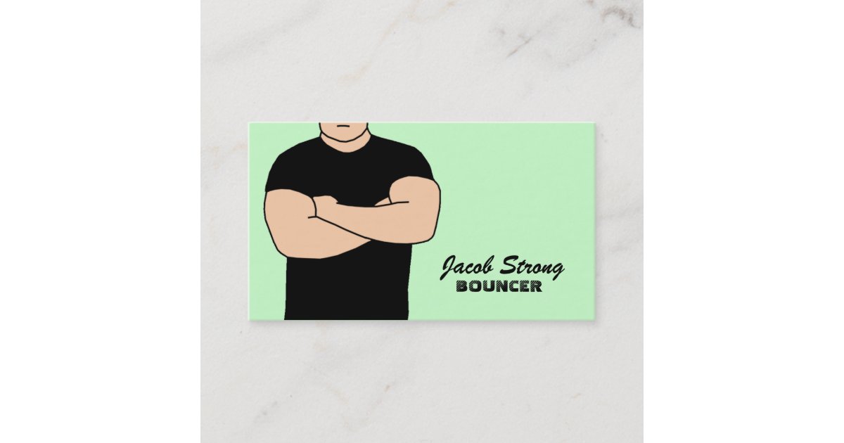 Bouncer Business Cards | Zazzle