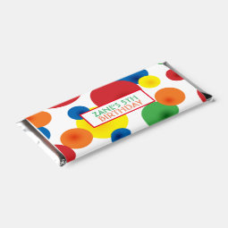 Bouncy Ball Candy Bar Wrapper | Zazzle