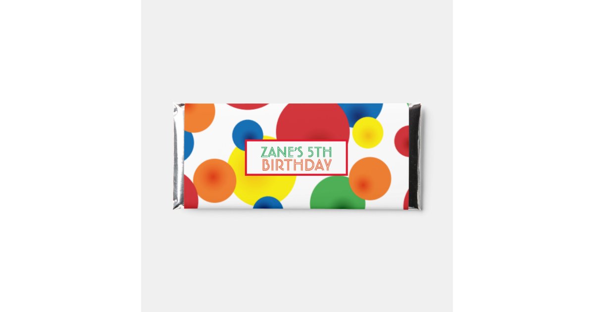 Bouncy Ball Candy Bar Wrapper | Zazzle