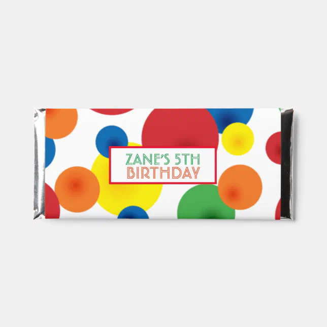 Bouncy Ball Candy Bar Wrapper | Zazzle