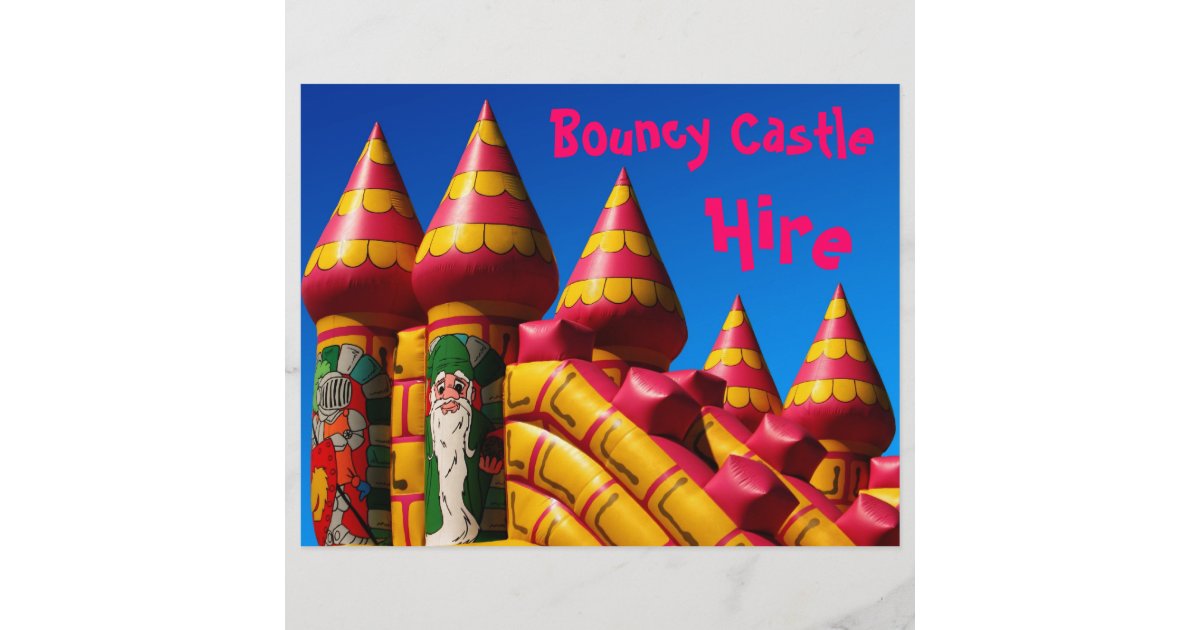 Bouncy Castle Flyer | Zazzle
