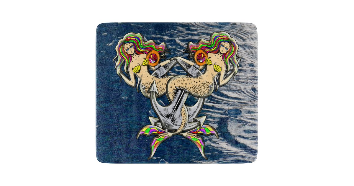 Bound Mermaids - Nautical Design for Ocean Lovers Cutting Board | Zazzle