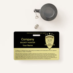 Bounty Hunter Agent Badge | Zazzle