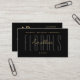 Bouquet Artist Luxury Flower Shop Florist Black Business Card | Zazzle