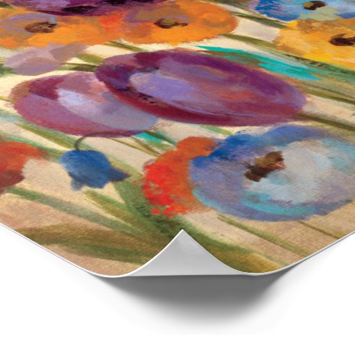 Bouquet of Colorful Flowers Poster | Zazzle