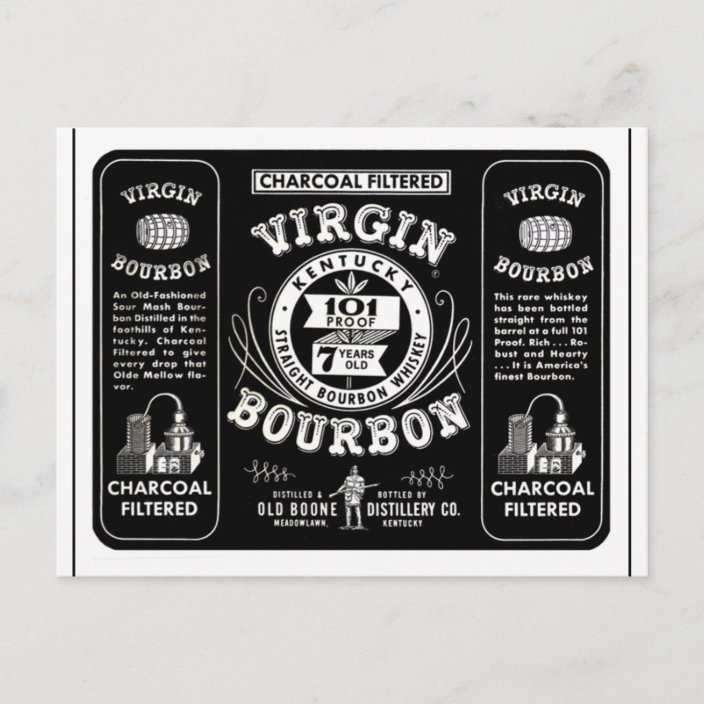 Bourbon Label Postcard | Zazzle.com