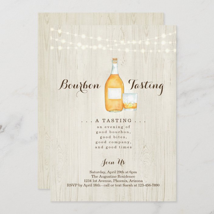 Bourbon Tasting Party Invitation | Zazzle.com