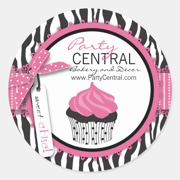 Boutique Chic Business Sticker | Zazzle