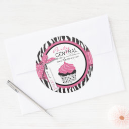 Boutique Chic Business Sticker | Zazzle