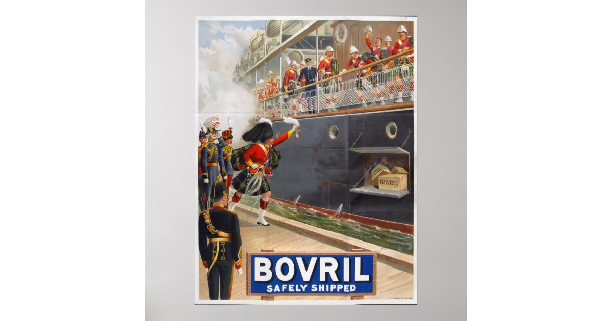 Bovril - Safely Shipped, 1902 Poster | Zazzle
