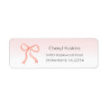 Bow Address Label, Custom, Bridal Shower, Baby Label | Zazzle