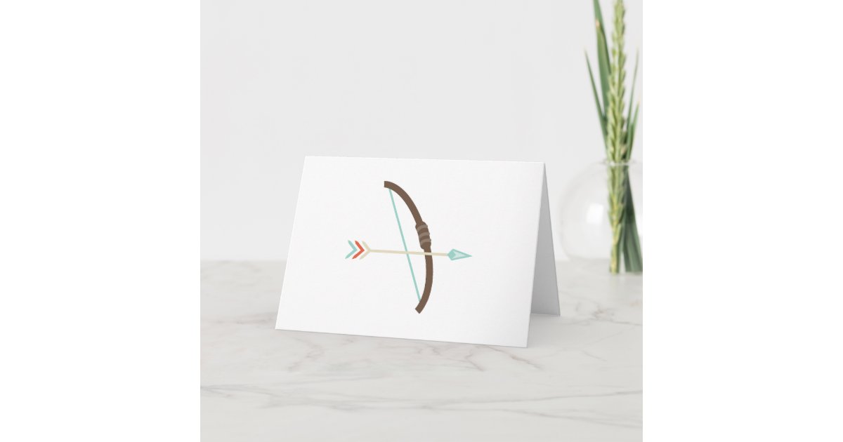 Bow and Arrow Card | Zazzle
