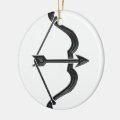 Bow and Arrow Ceramic Ornament | Zazzle