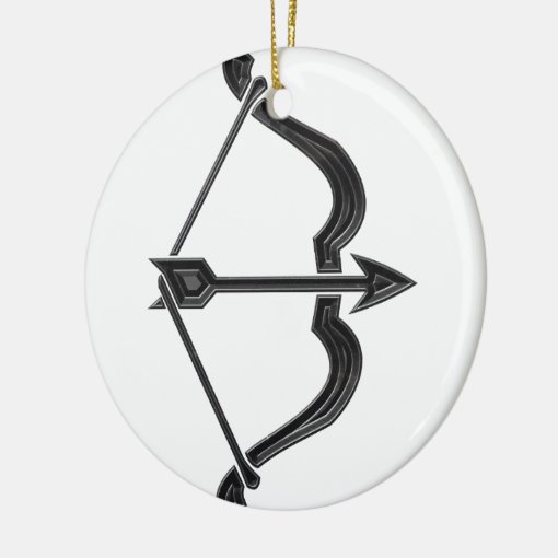 Bow and Arrow Ceramic Ornament | Zazzle