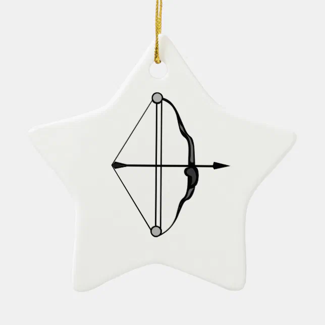 Bow & Arrow Ceramic Ornament | Zazzle