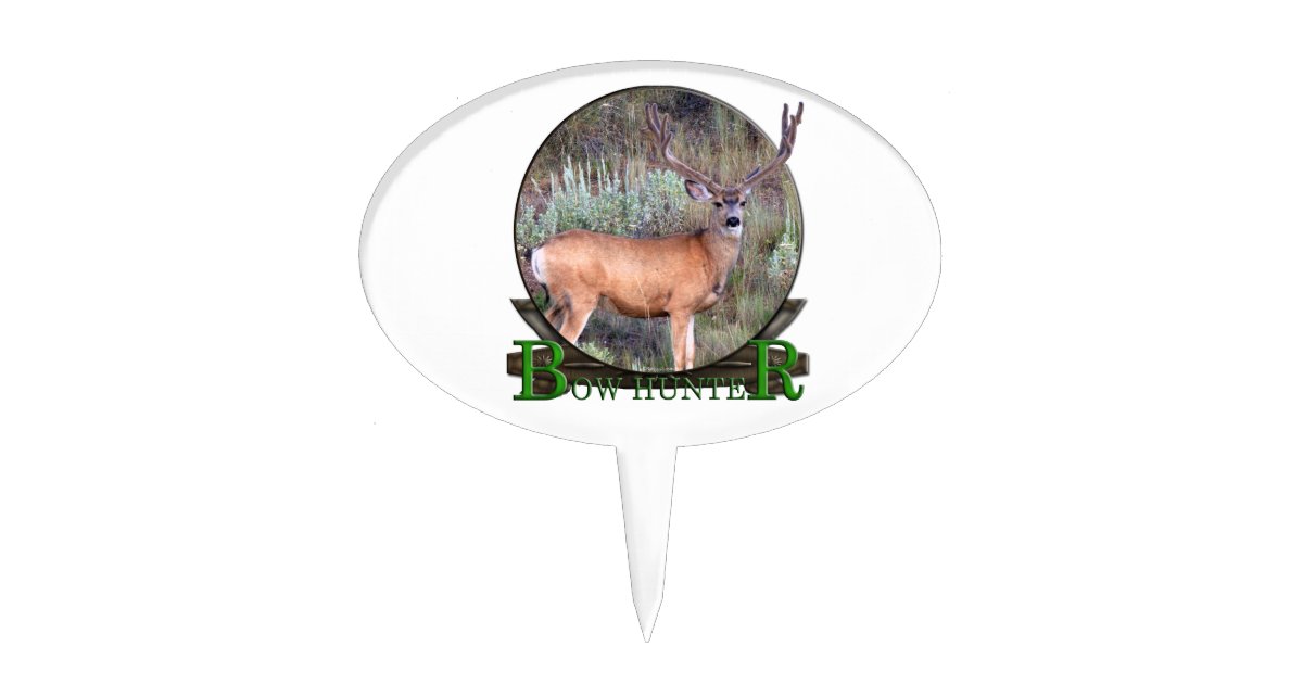 Bow hunter cake topper | Zazzle