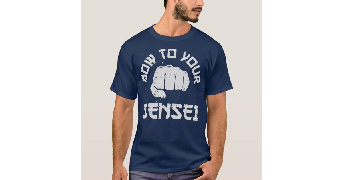 Bow To Your Sensei Funny Karate Martial Arts Men T-Shirt | Zazzle