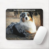 Bowdie - Sky Blue Aussie Mouse Pad | Zazzle