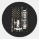 Bowfishing American Flag Bowfishing Classic Round Sticker | Zazzle