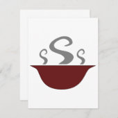 Bowl Of Steaming Soup Invitations | Zazzle