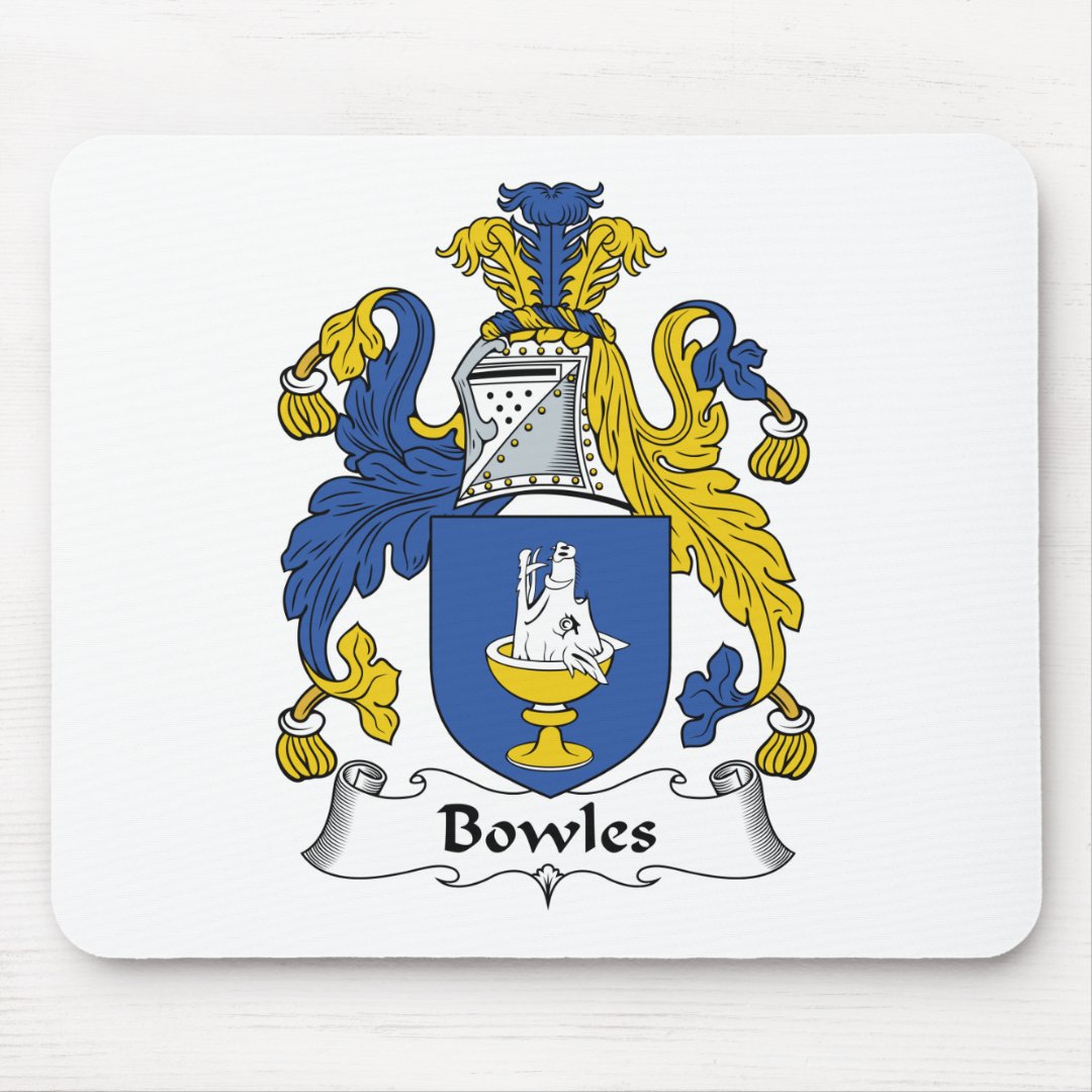 Bowles Family Crest Mouse Pad | Zazzle