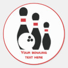 Black Bowling Ball Stickers | Zazzle.com
