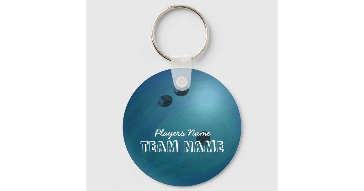 Bowling Ball Blue Keychain | Zazzle